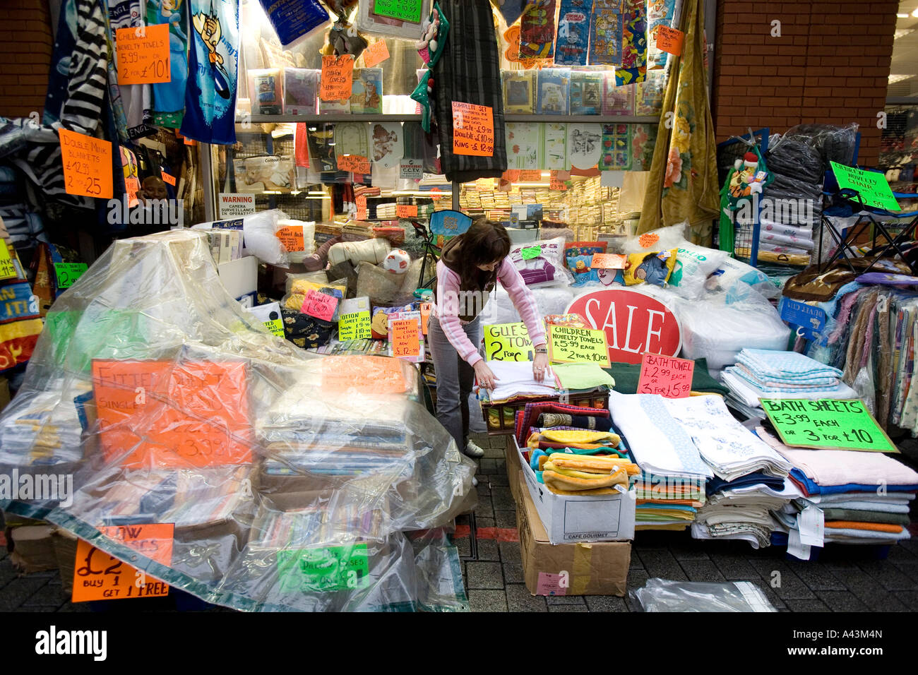 Birminghams famous Rag Market in the Bullring area of the city Bed ...