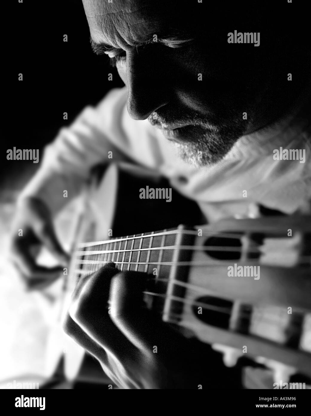 Classical Guitarist David Cottam Stock Photo - Alamy