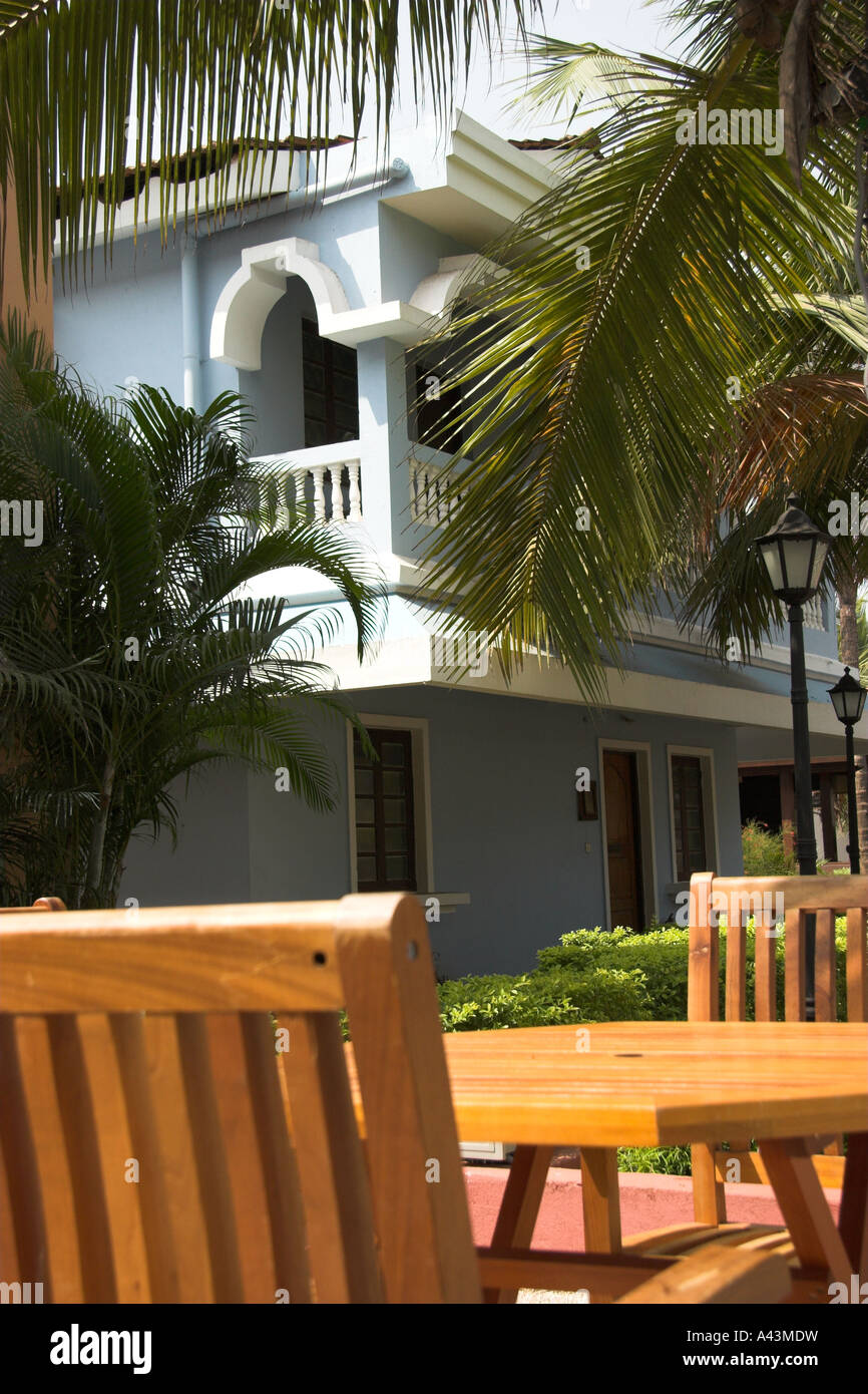 Hotel building in Goa Stock Photo - Alamy