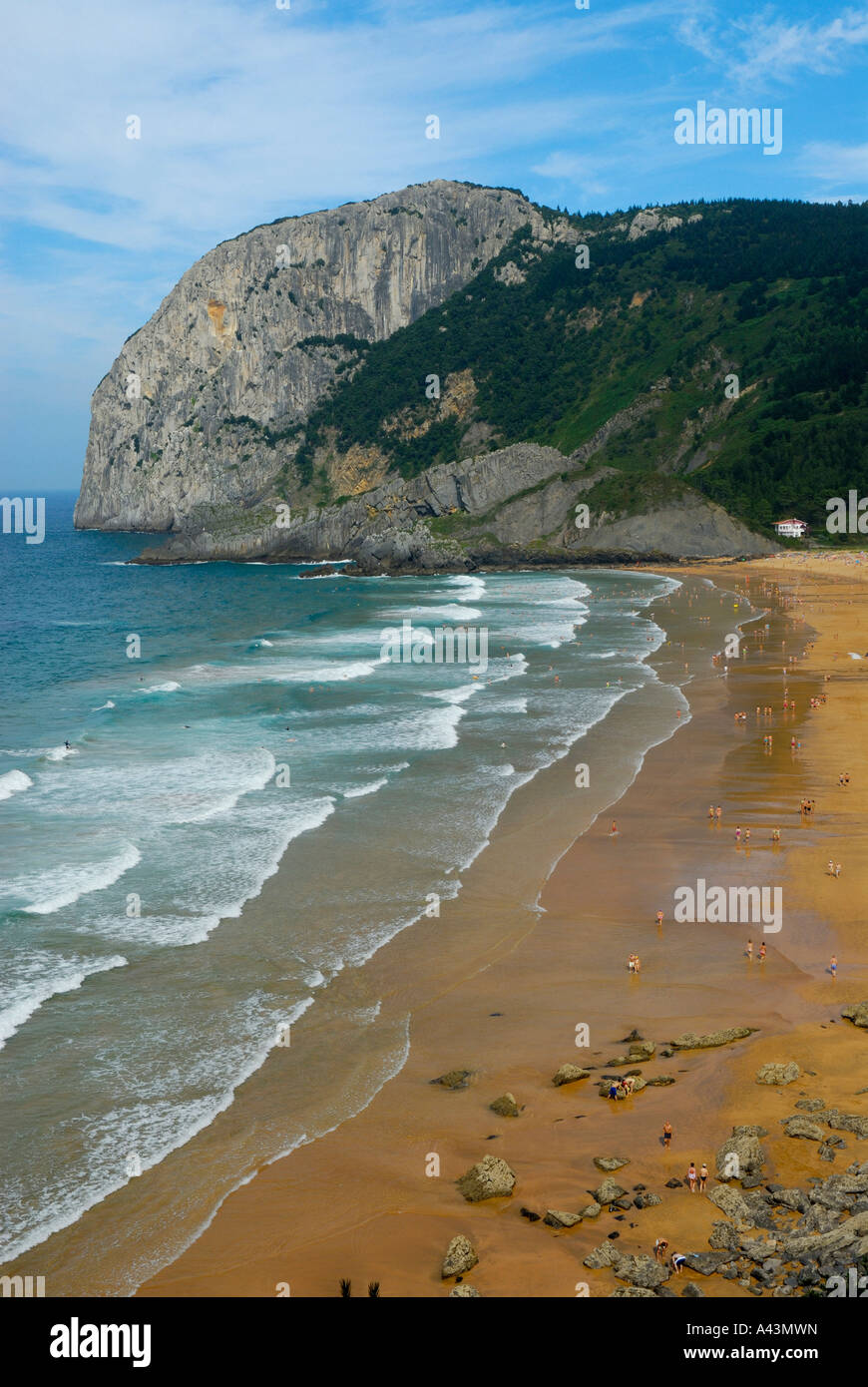 LAGA BEACH AND CAPE OGONO BIZKAIA SPAIN Stock Photo - Alamy