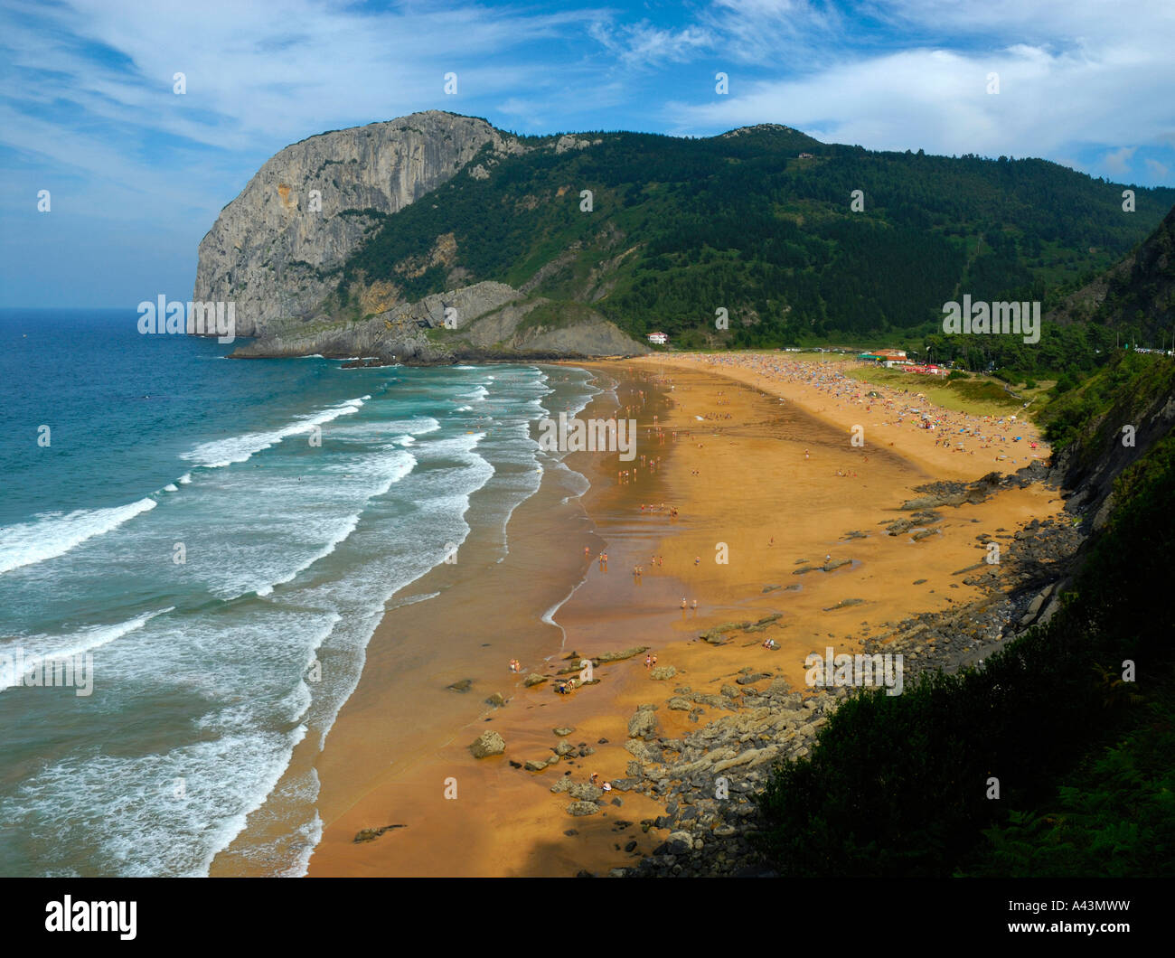 LAGA BEACH AND CAPE OGONO BIZKAIA SPAIN Stock Photo - Alamy