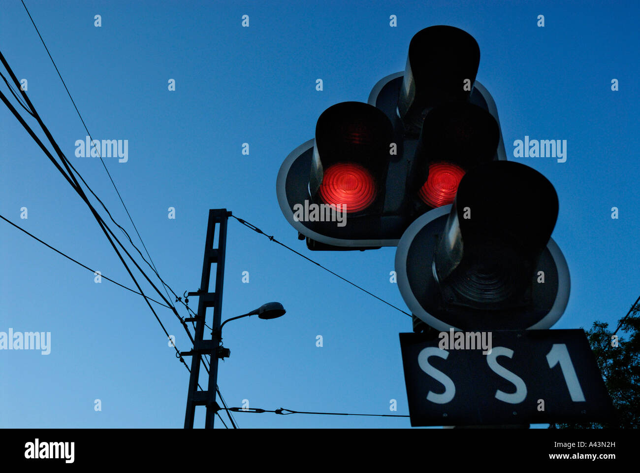 RED LIGHT STOP Stock Photo - Alamy