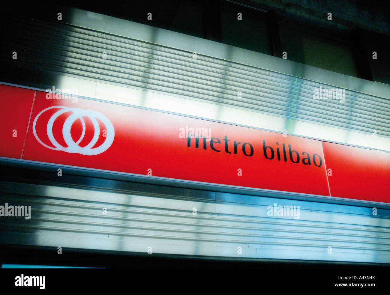 SUBWAY STATION SIGN BILBO SPAIN Stock Photo - Alamy