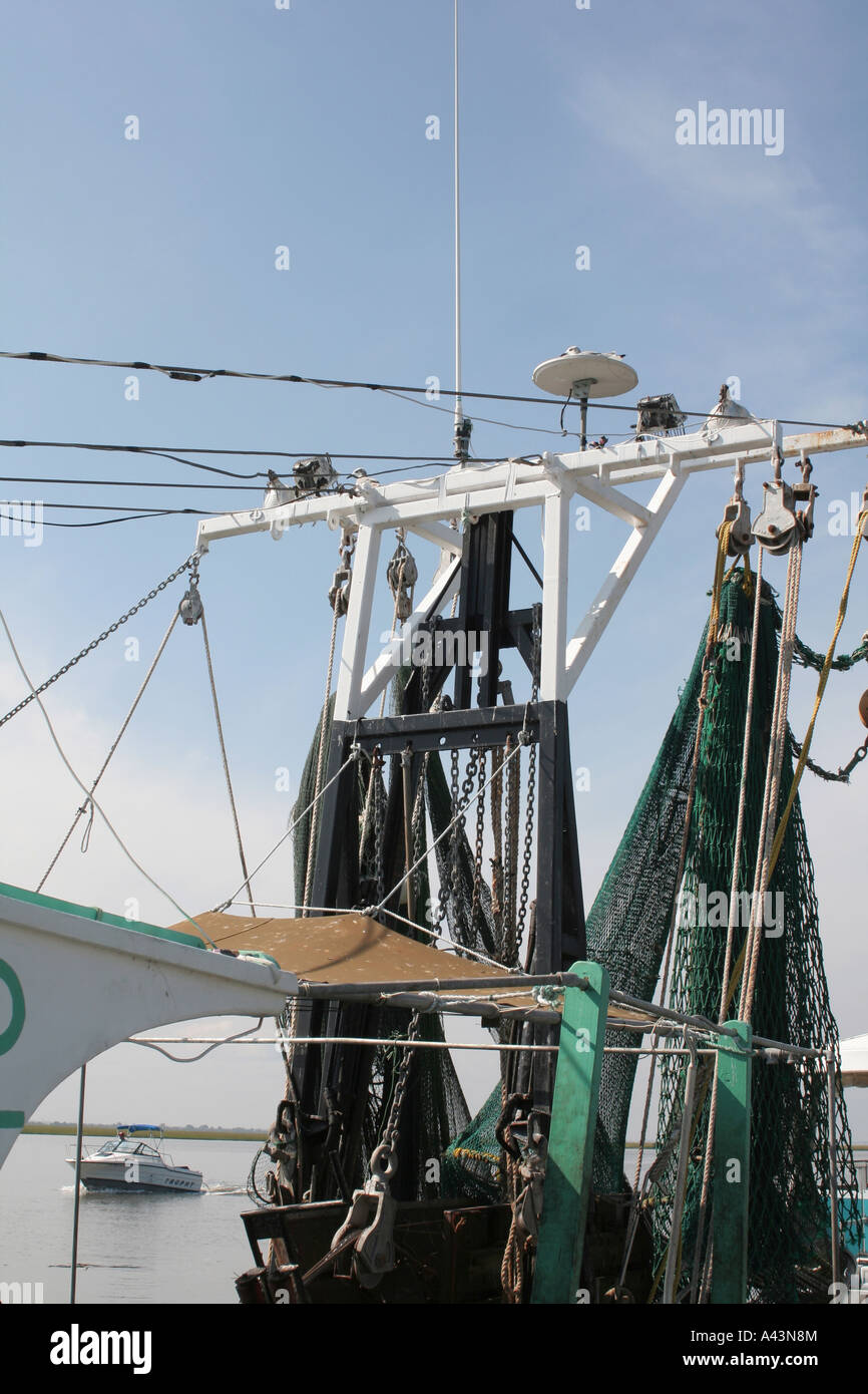 Shrimp Trawler Nets Stock Photo - Alamy