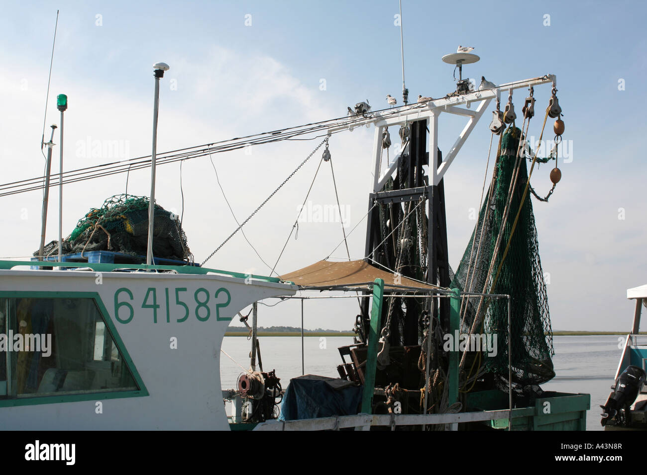 Shrimp Trawler at Georgia Dock Stock Photo - Alamy