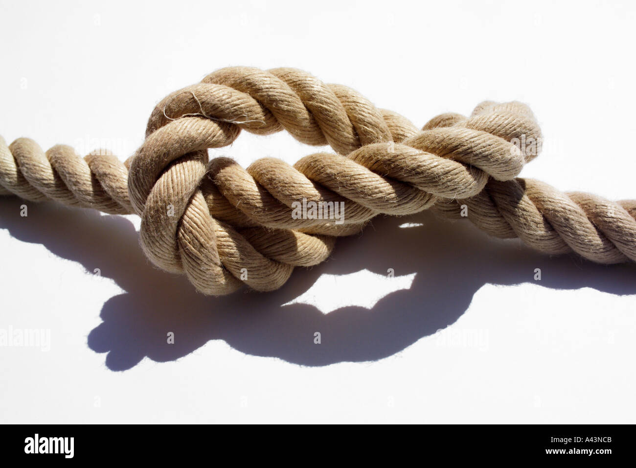 Knot in rope Stock Photo - Alamy