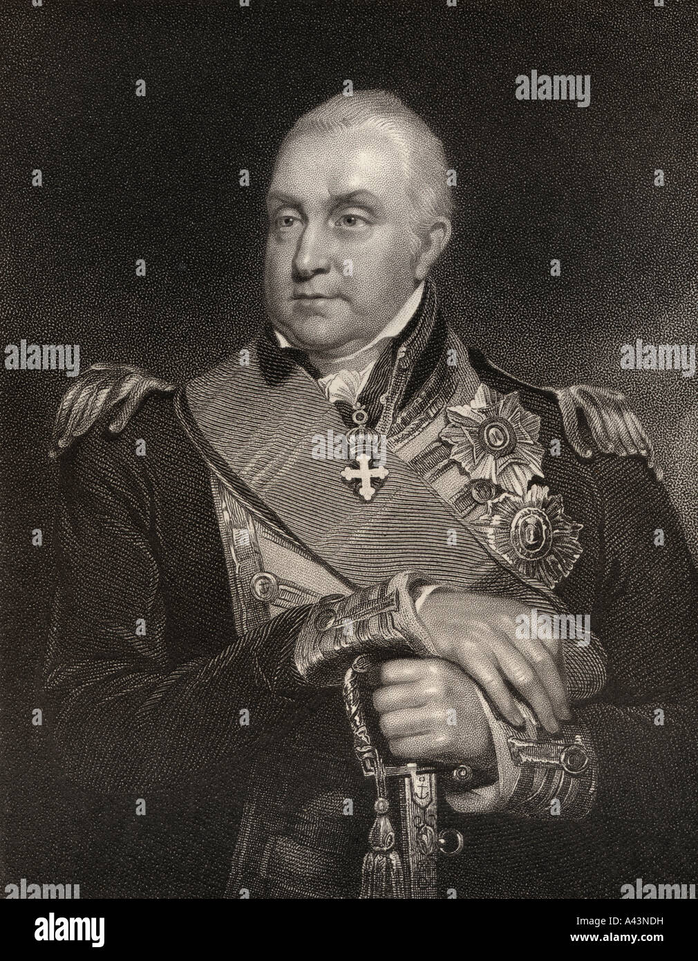 Admiral Edward Pellew, 1st Viscount Exmouth, 1757-1833. British naval ...