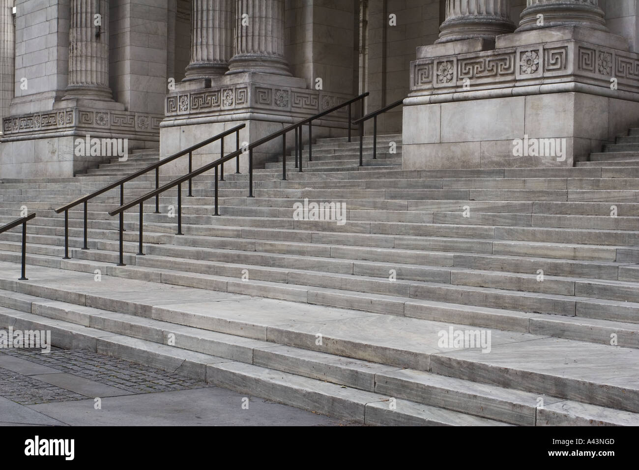 Stairs at New York Public Library Stock Photo - Alamy