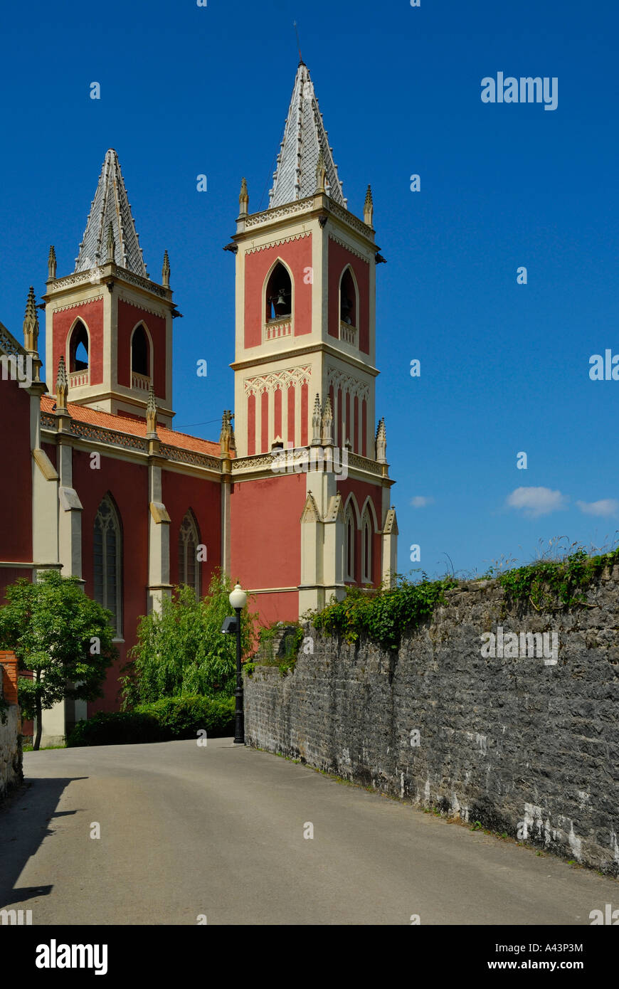 CHURCH COBRECES CANTABRIA SPAIN Stock Photo - Alamy