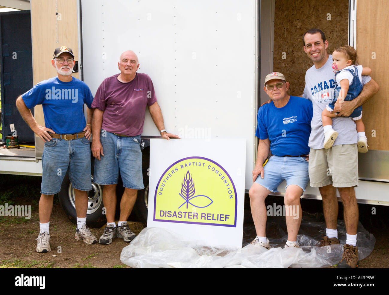 Disaster Relief team building self-contained laundry and shower trailer ...