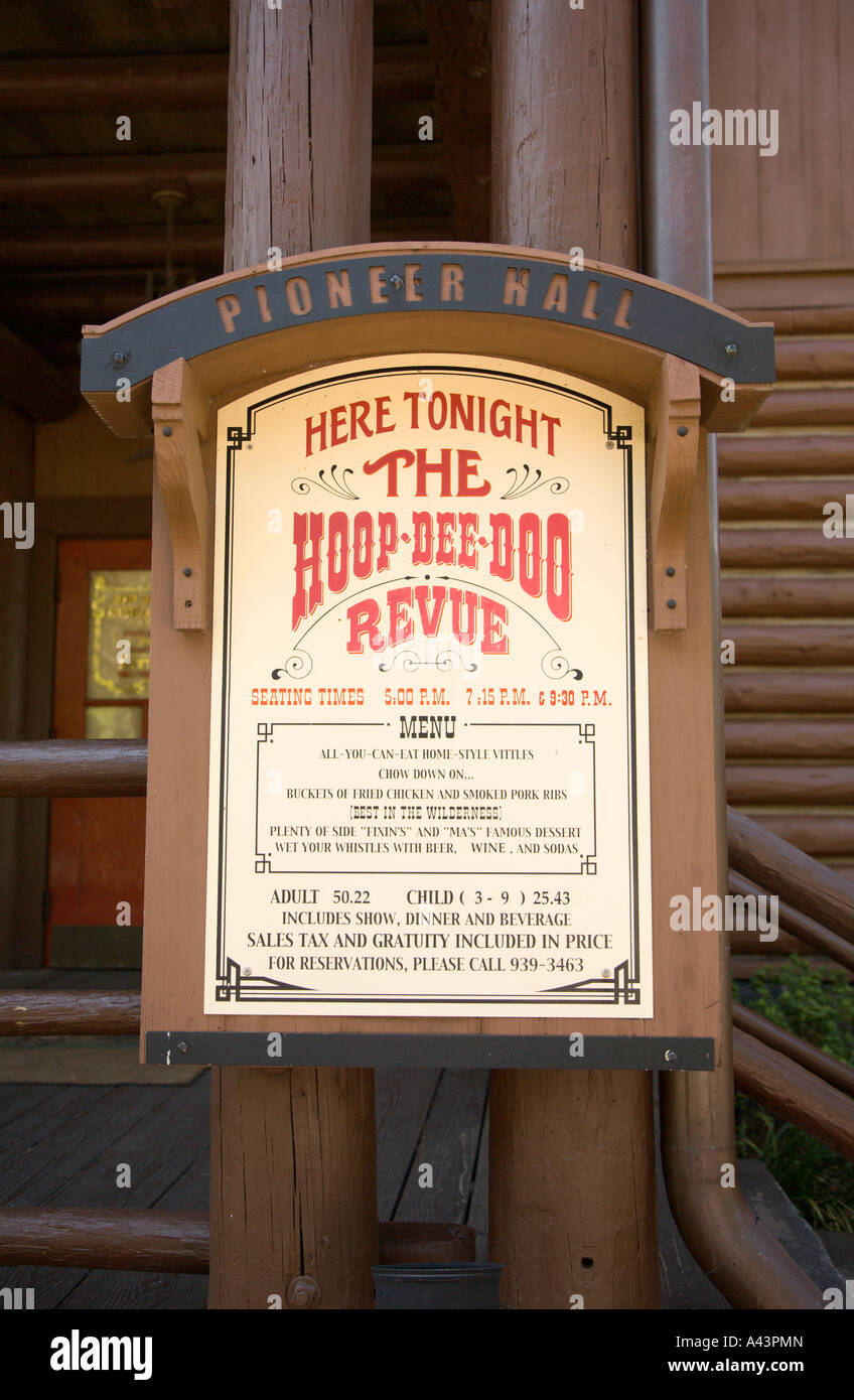 Hoop Dee Doo Review sign post at Fort Wilderness Resort in Walt Disney ...