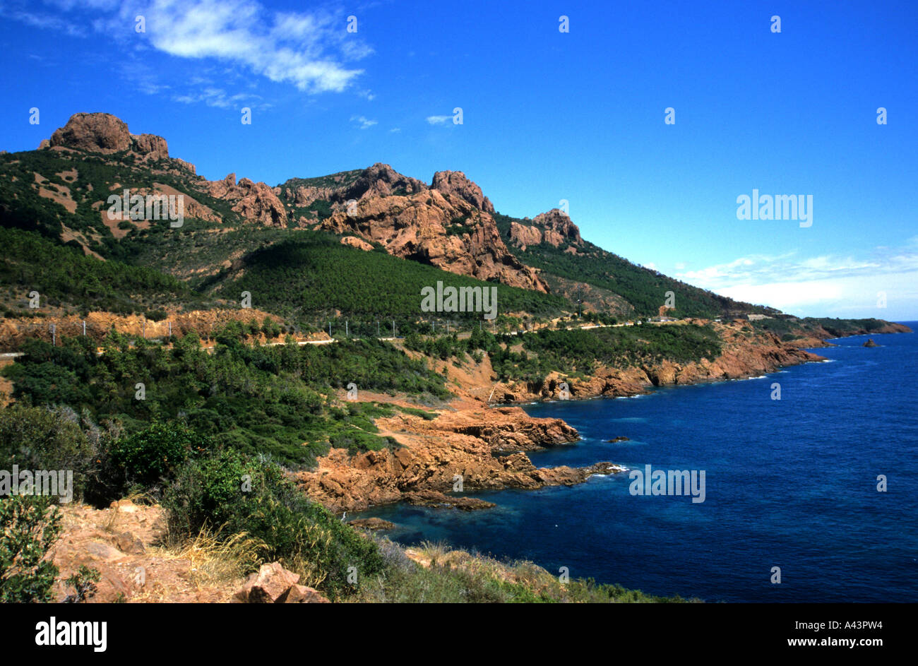 Cap Roux Corniche de l Esterel ( volcanic mountain range ) Alpes ...