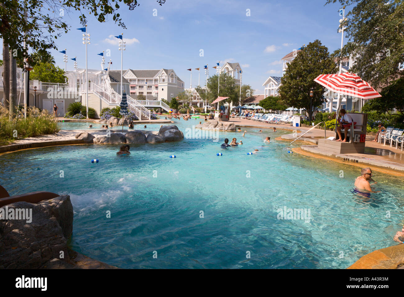 Swimming pool disney boardwalk resort hi-res stock photography and ...