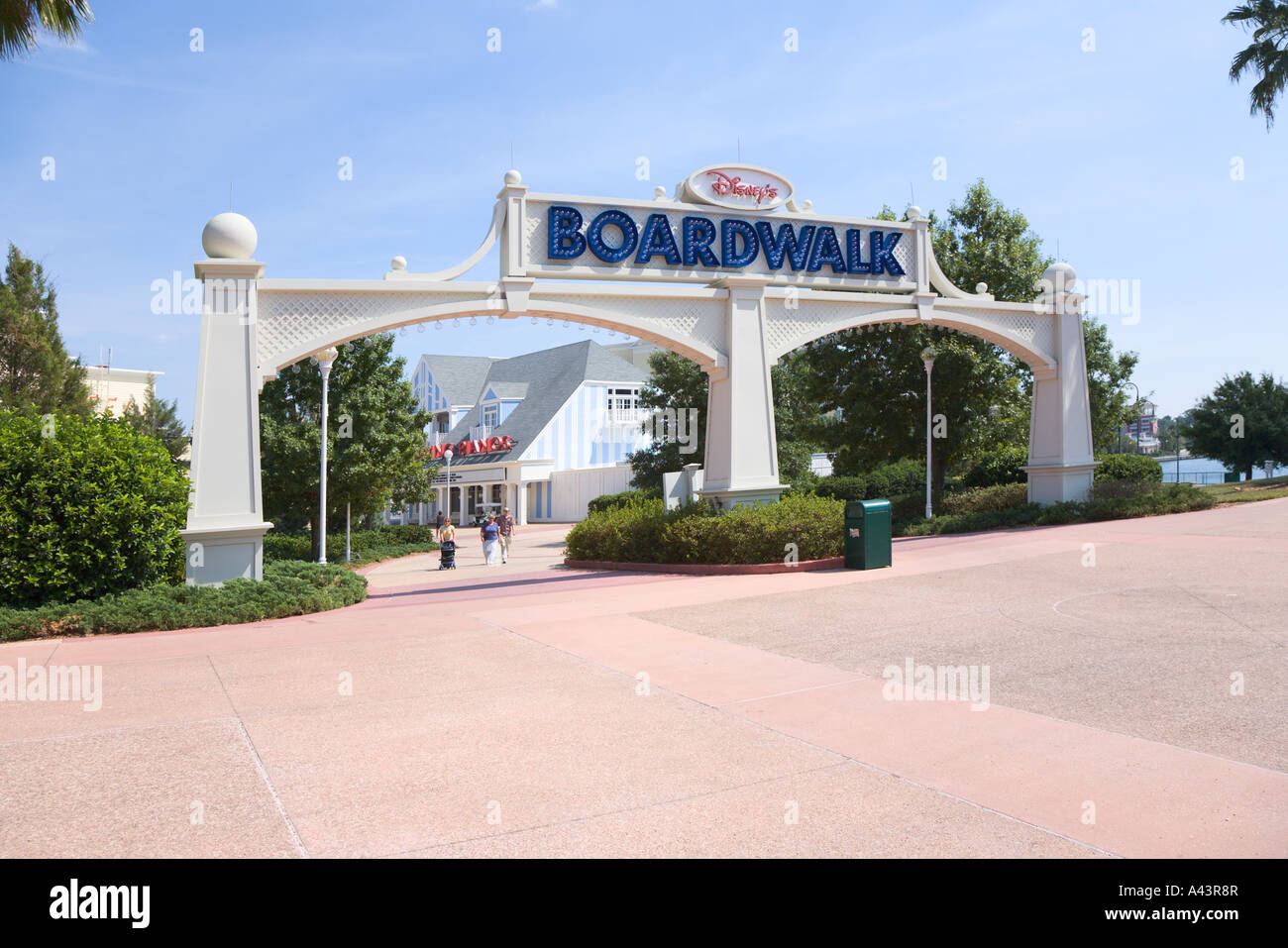 An entrance to Disney's Boardwalk at Walt Disney World in Florida, USA ...
