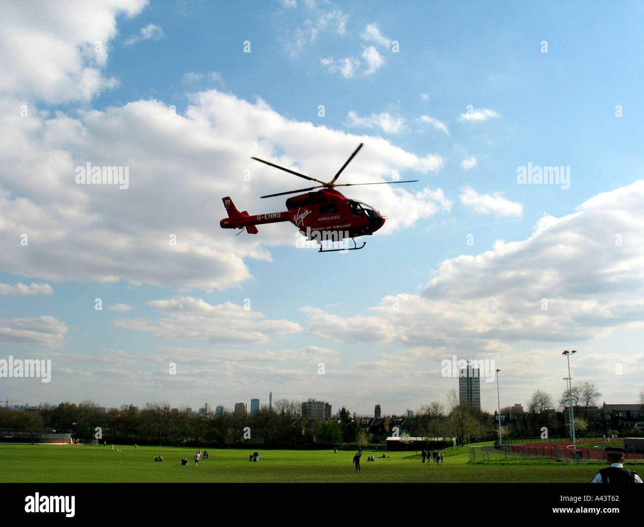 London Air Ambulance Stock Photo - Alamy