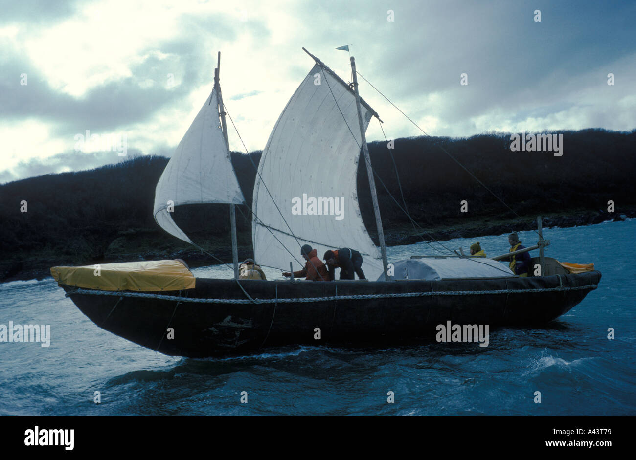 Tim Severin The Voyage of Brendan the Navigator 1976 sailed to North America in a leather boat ...
