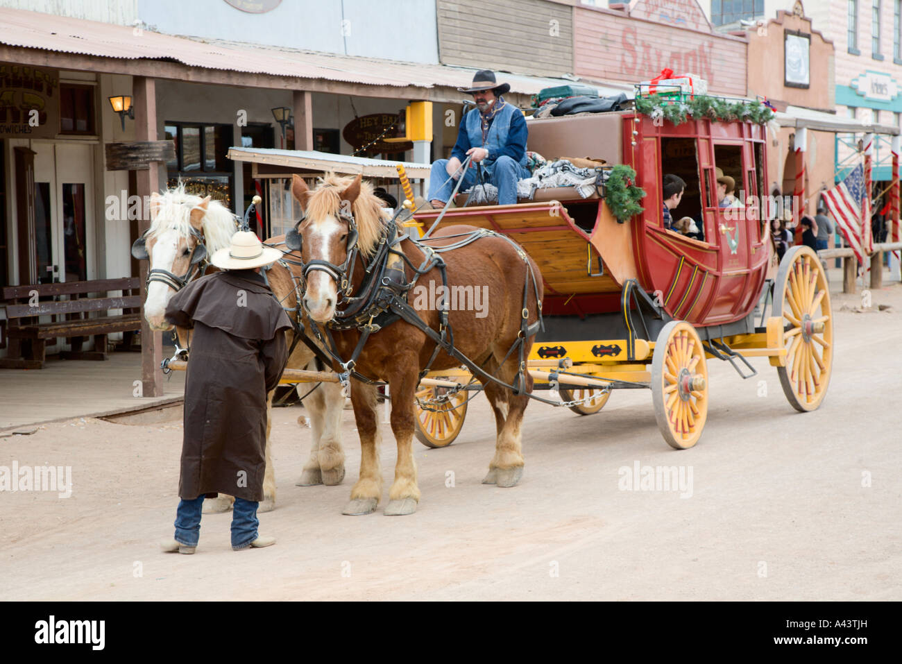 Stagecoach team horses hi-res stock photography and images - Alamy
