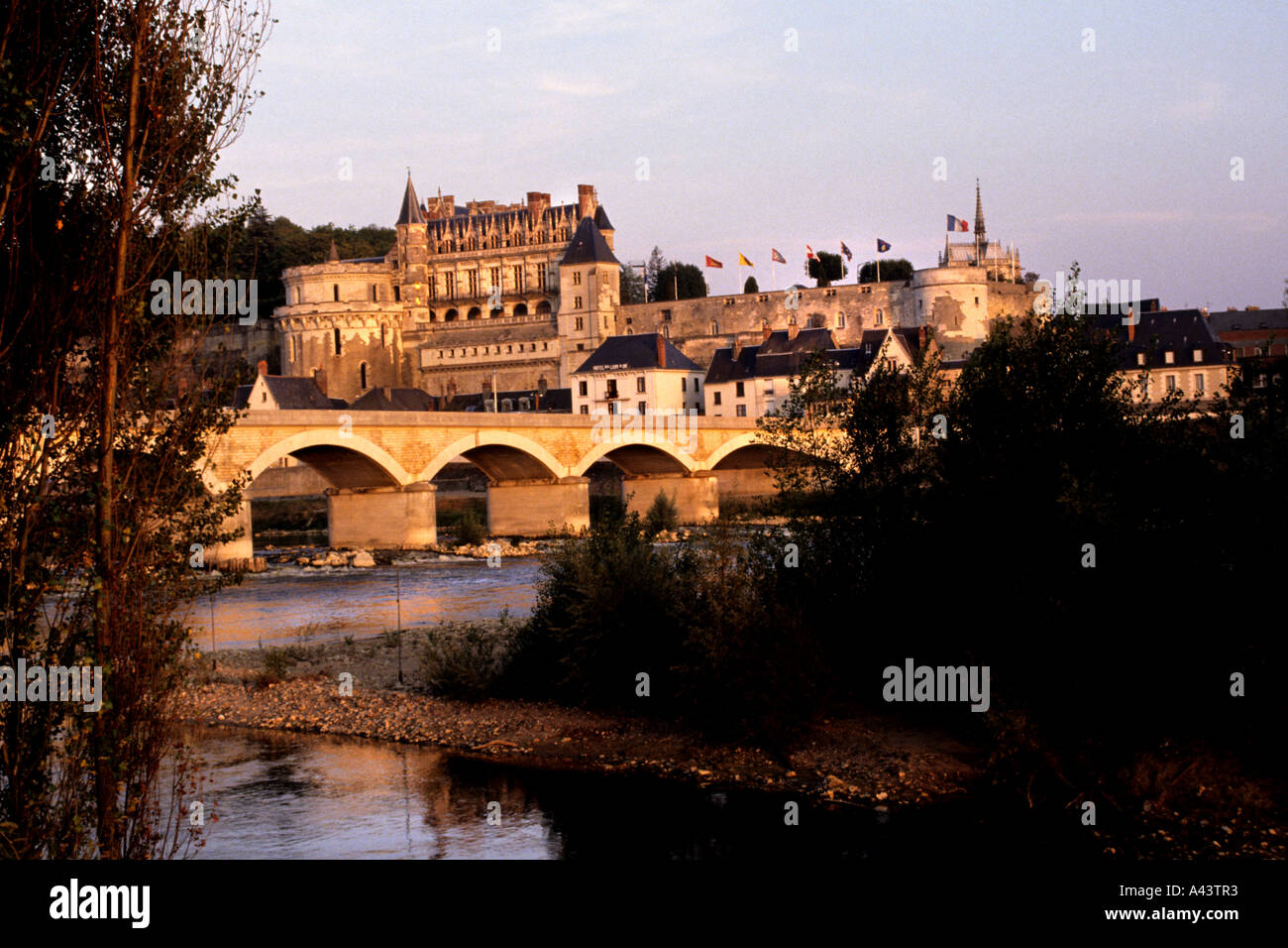 Amboise France French Chateau river Loire castle Stock Photo - Alamy