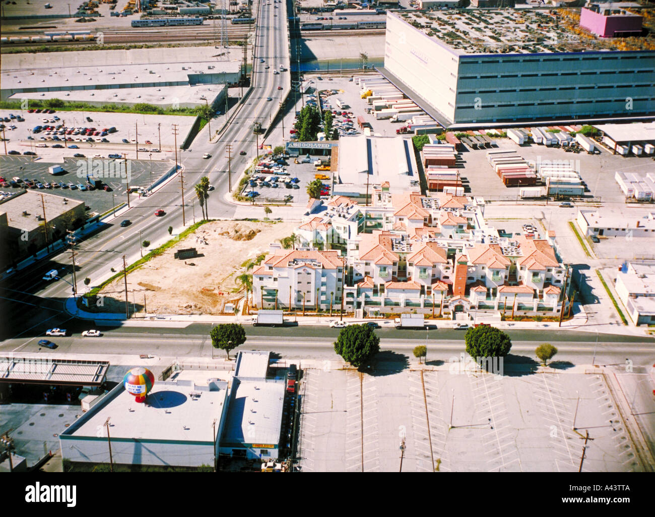 Aerial image of condominium project Stock Photo - Alamy