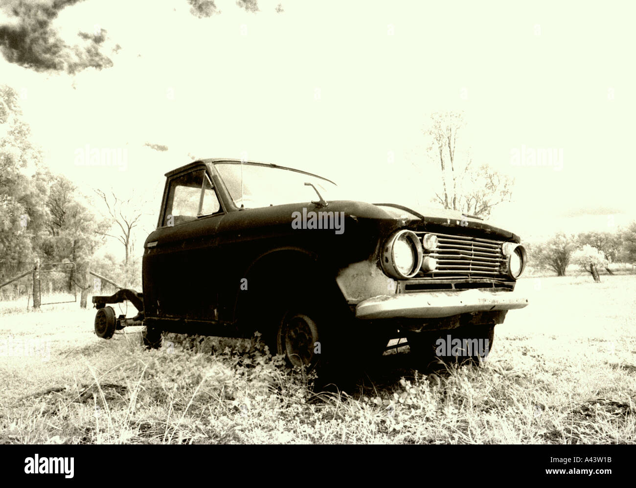 OLD UTILITY PICK UP TRUCK SHOT WITH INFRARED FILM Stock Photo - Alamy