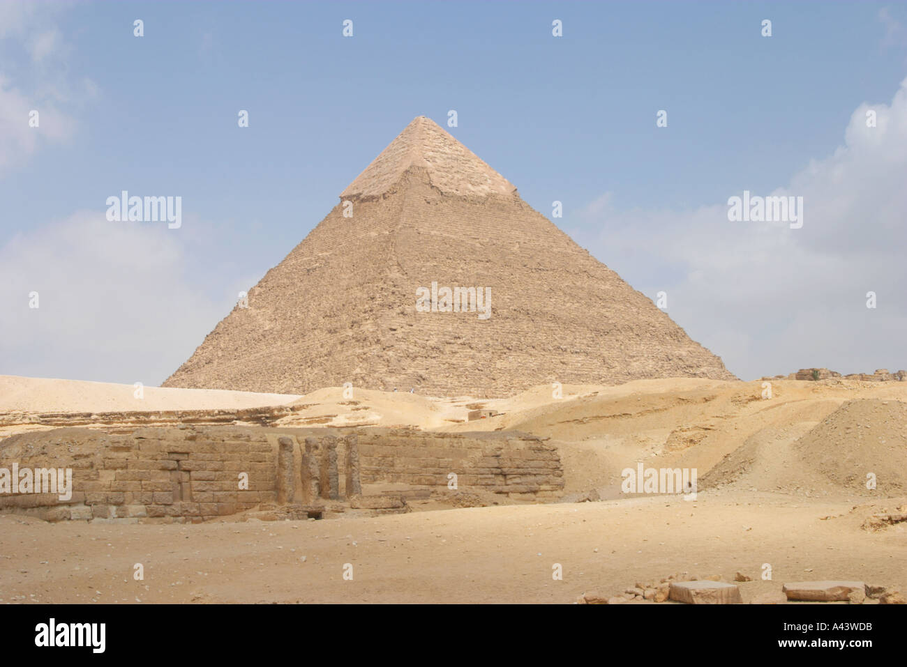 A temple amongst the Mastaba tombs, near the pyramid of Khare (Chephren ...