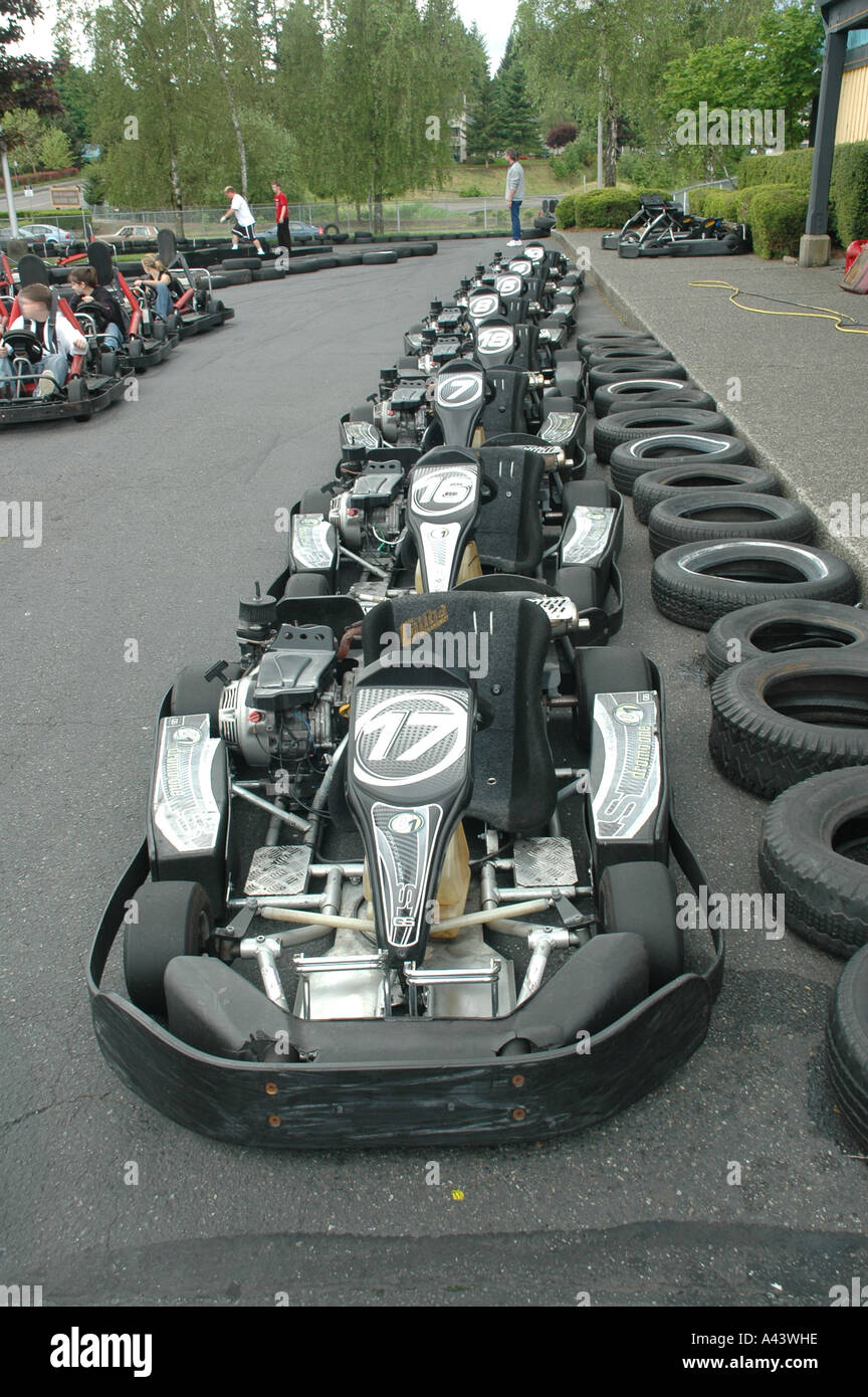 Many High Performance Go-Carts In Line Stock Photo - Alamy