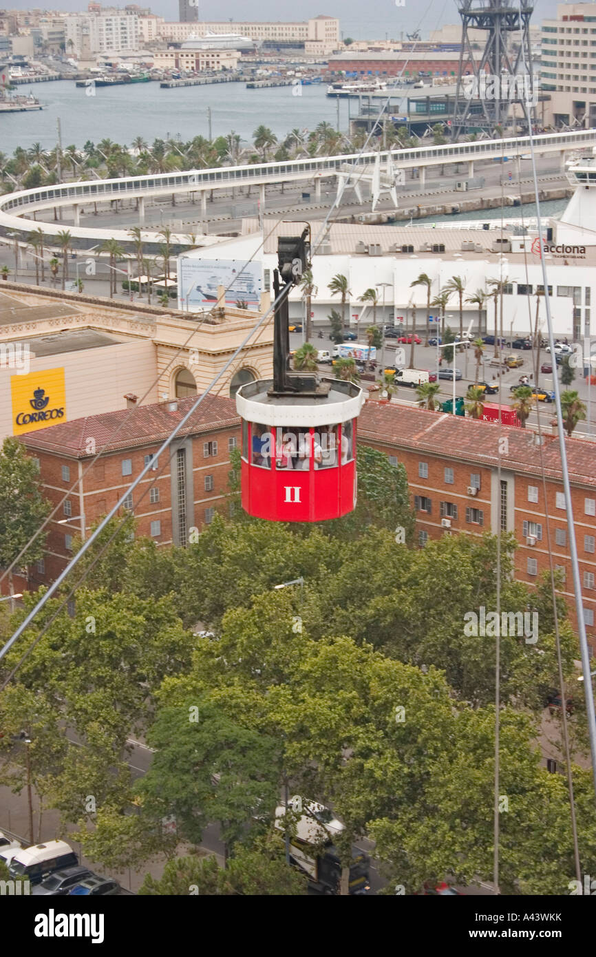 Barcelona Cable Car 3 Stock Photo - Alamy