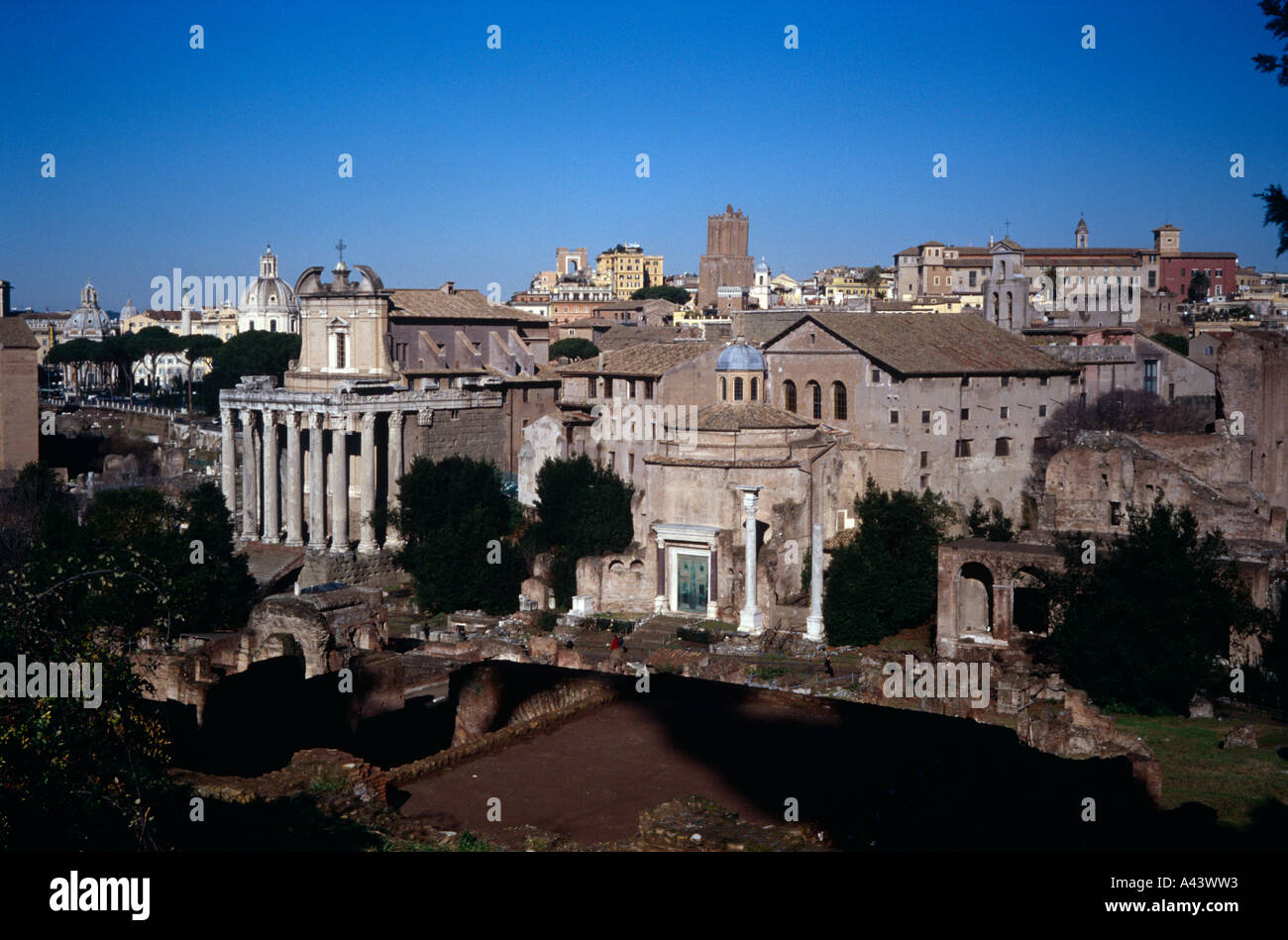 ancient rome rooftops Stock Photo - Alamy