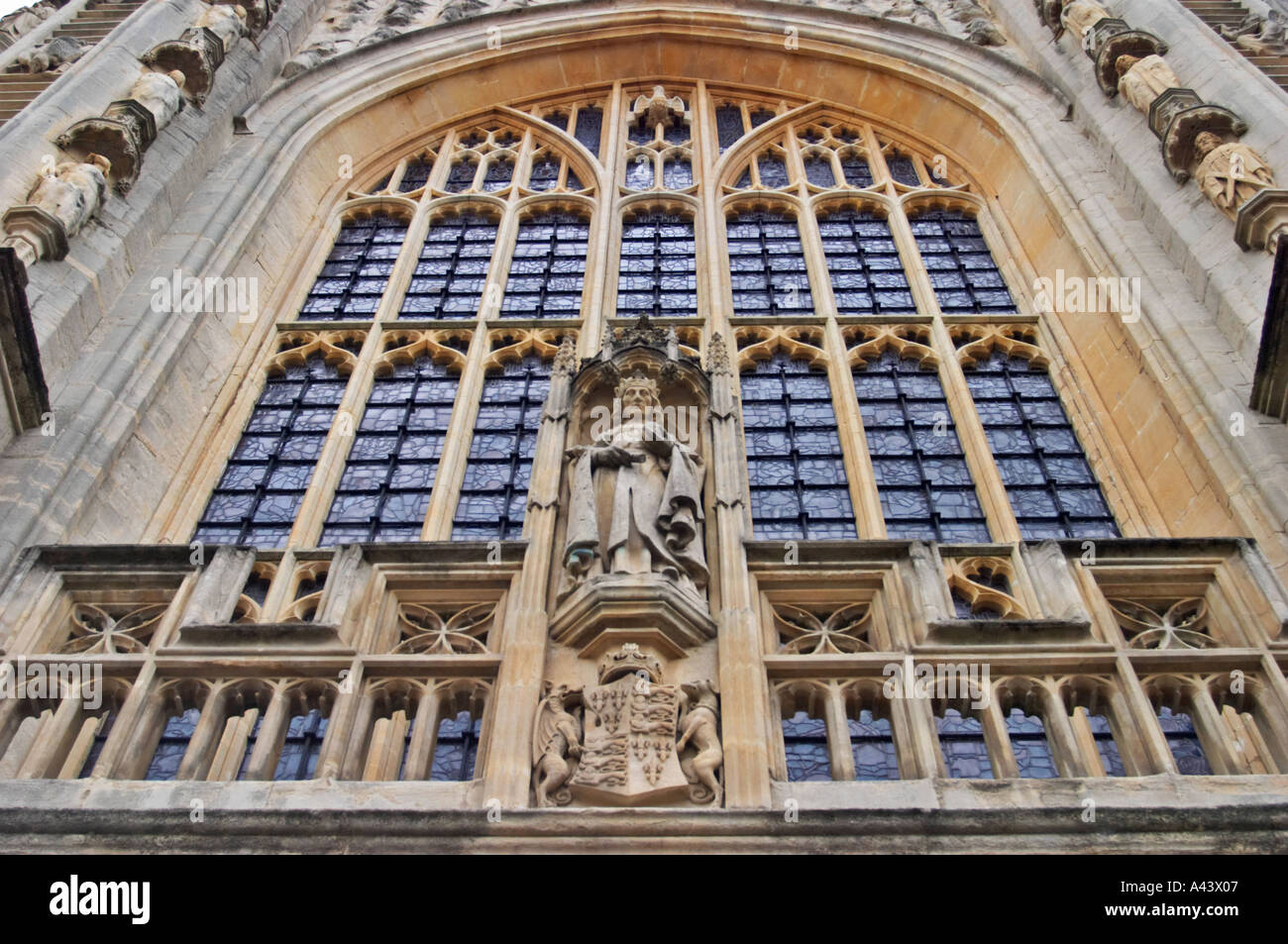 The West Window Bath Abbey Stock Photo - Alamy
