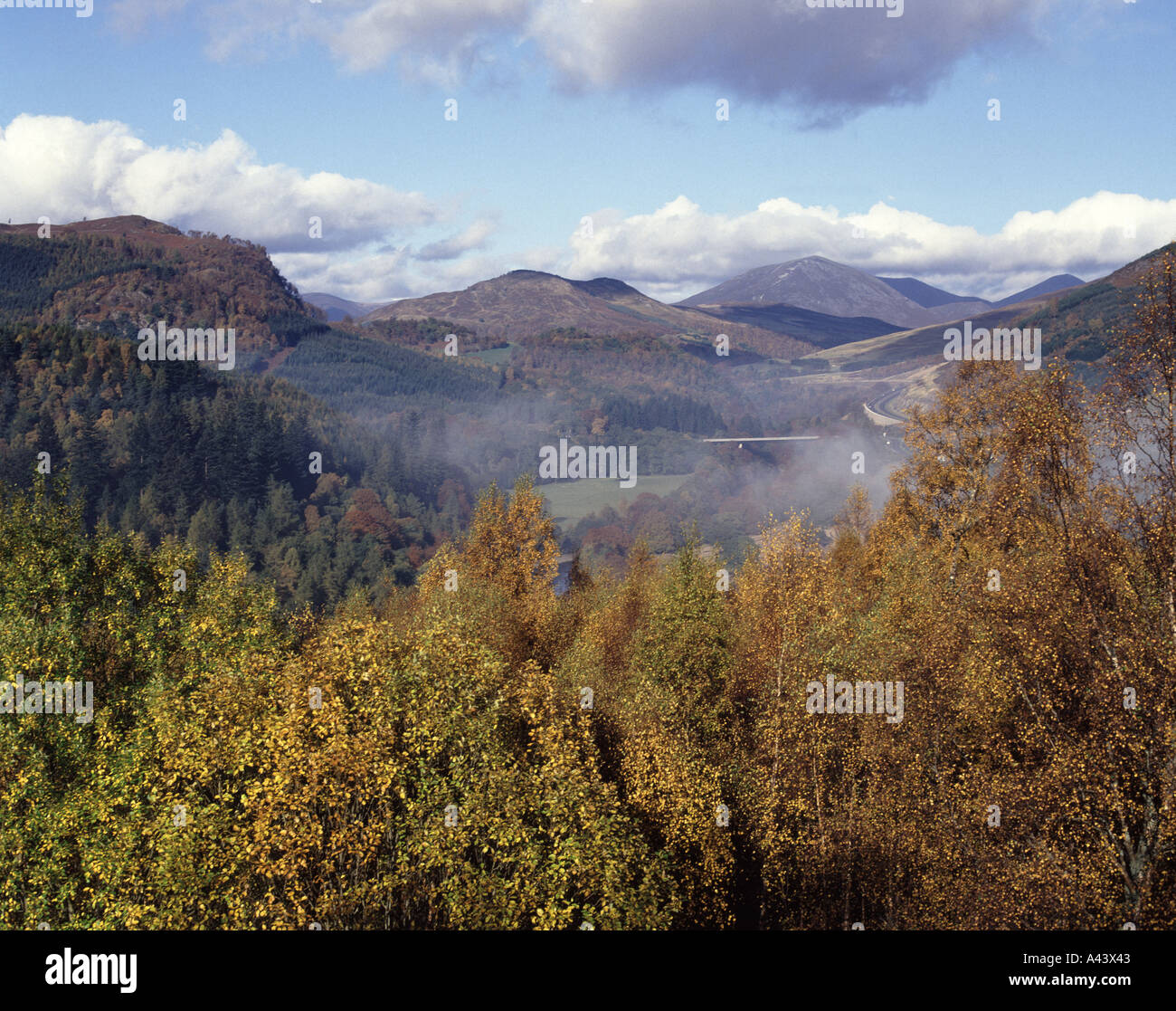 UK Scotland Tayside Perthshire The Pass of Killiecrankie Glen Garry ...