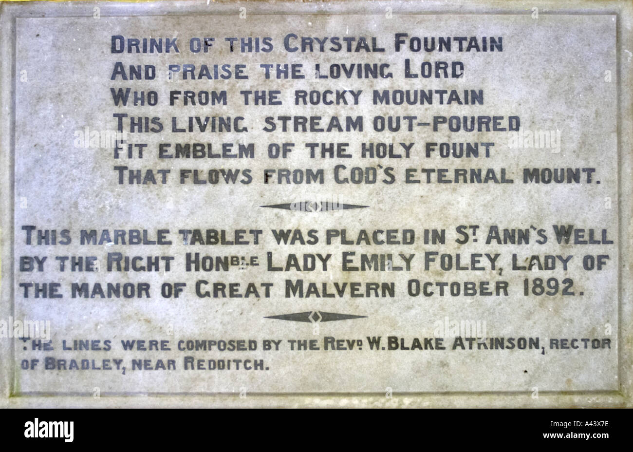 St ann's well malvern hi-res stock photography and images - Alamy