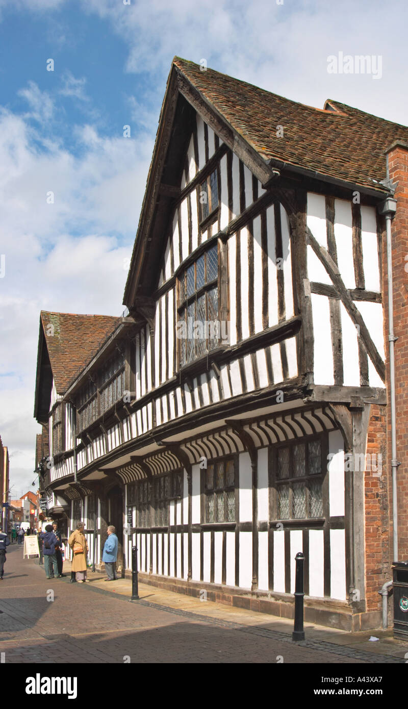 Friar Street a pedestrianised shopping street in Worcester City Centre ...