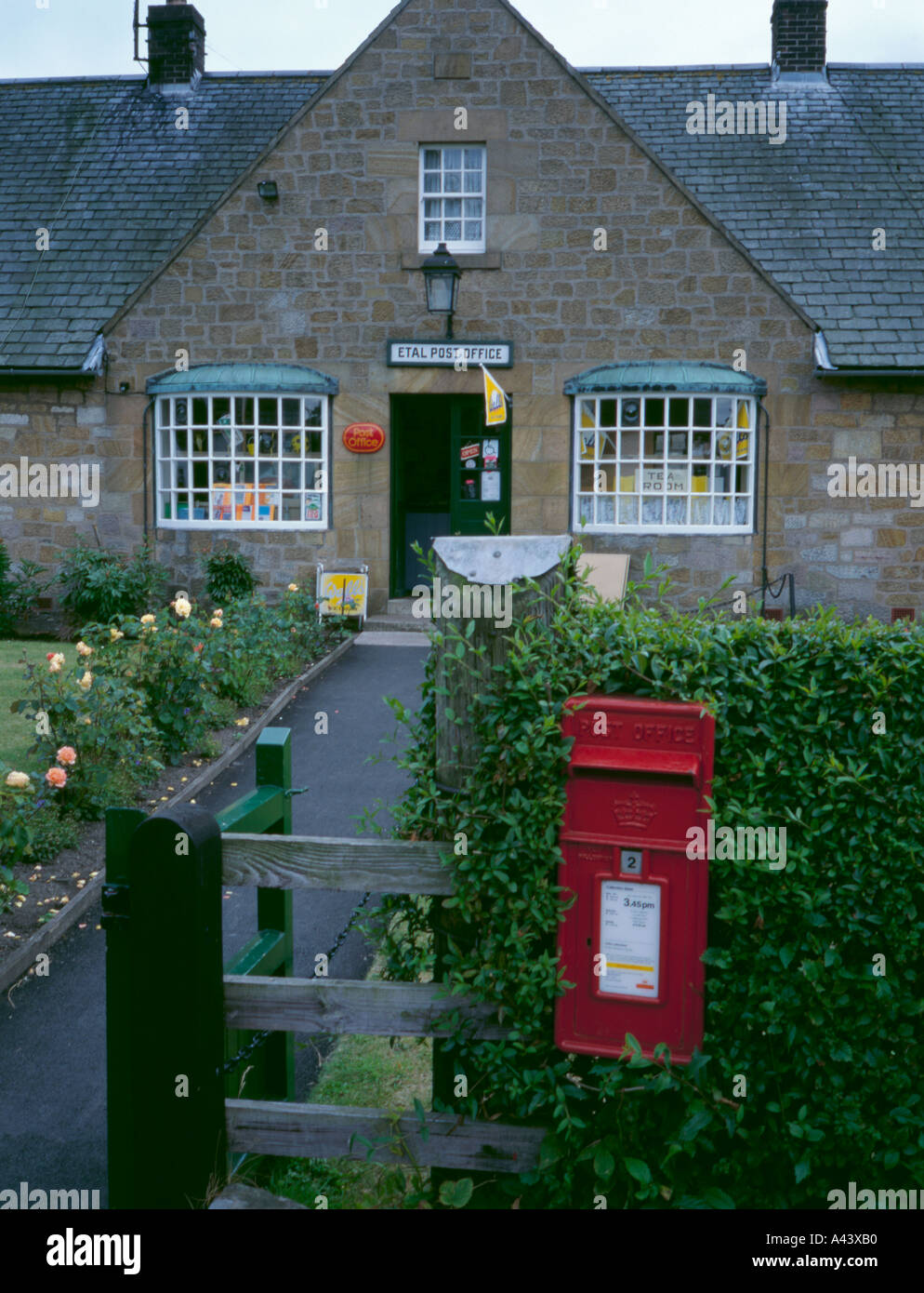 Village Post Office, Etal village, Northumberland, England, UK Stock ...