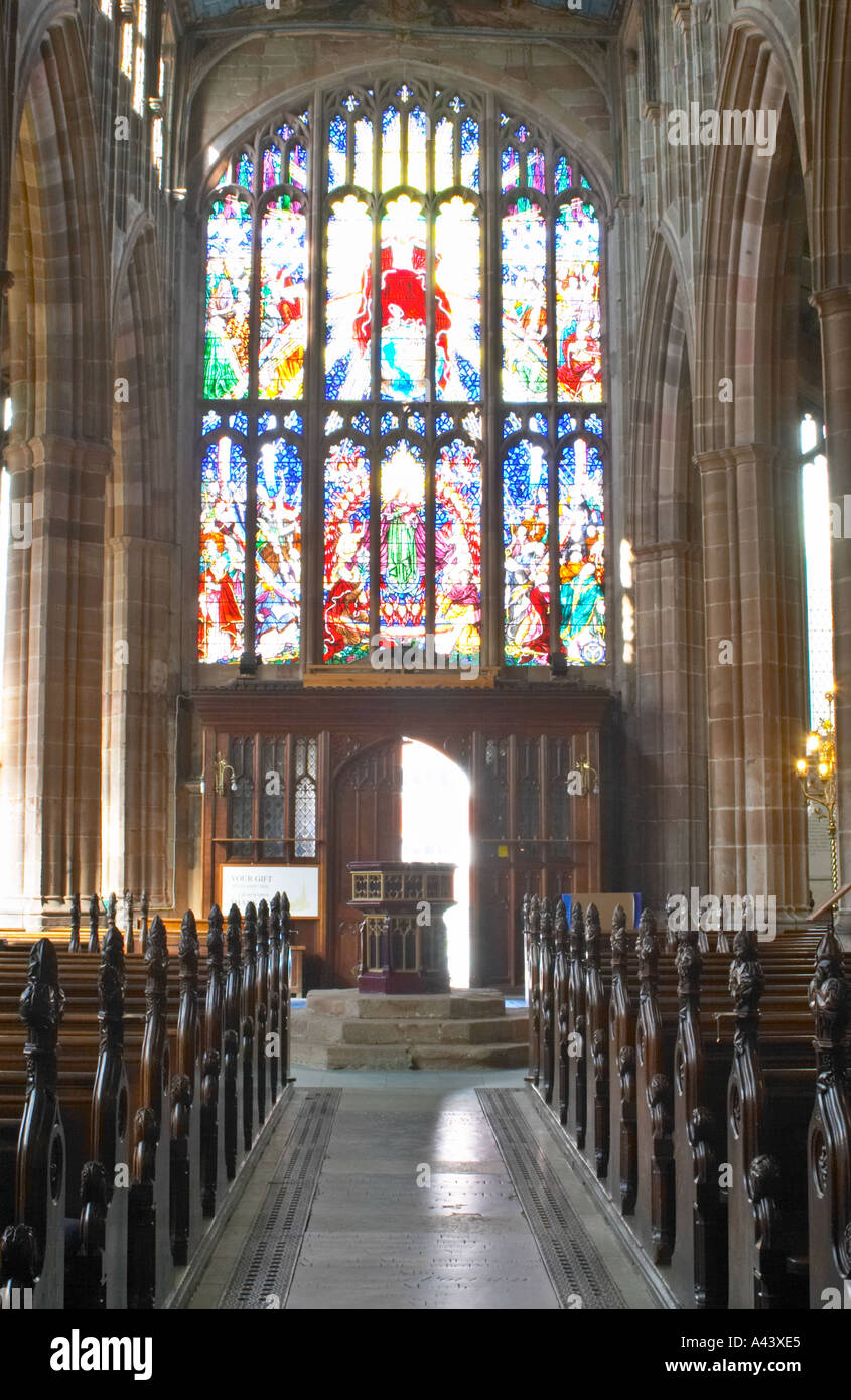 Holy Trinity Church Coventry The nave looking towards the west window ...