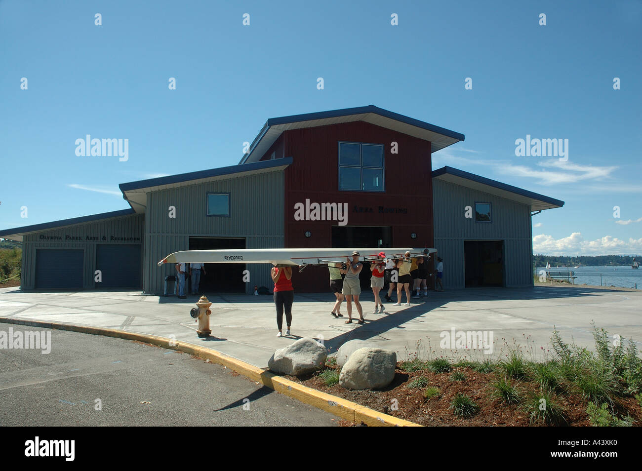 Row rowing rower shell hi-res stock photography and images - Alamy