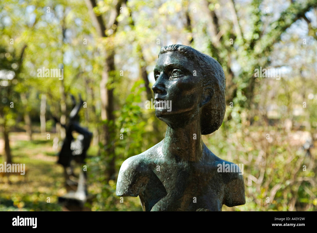 TEXAS Austin Sculpture on display outdoors in Umlauf Sculpture Garden ...