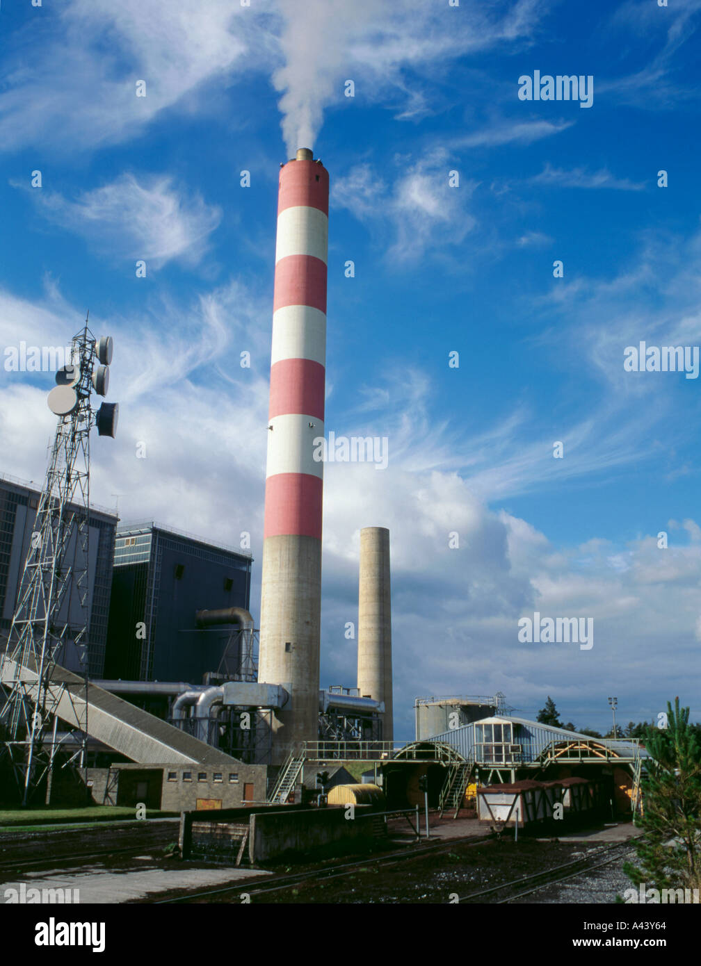 Shannonbridge peat fired power station, Shannonbridge, County Offaly ...