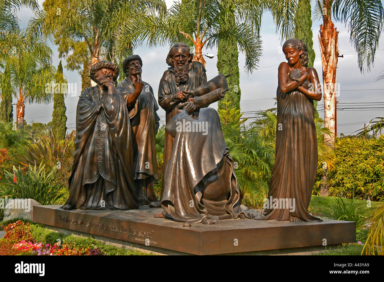 Sculpture group with Maria Magdalena, Crystal Cathedral California ...