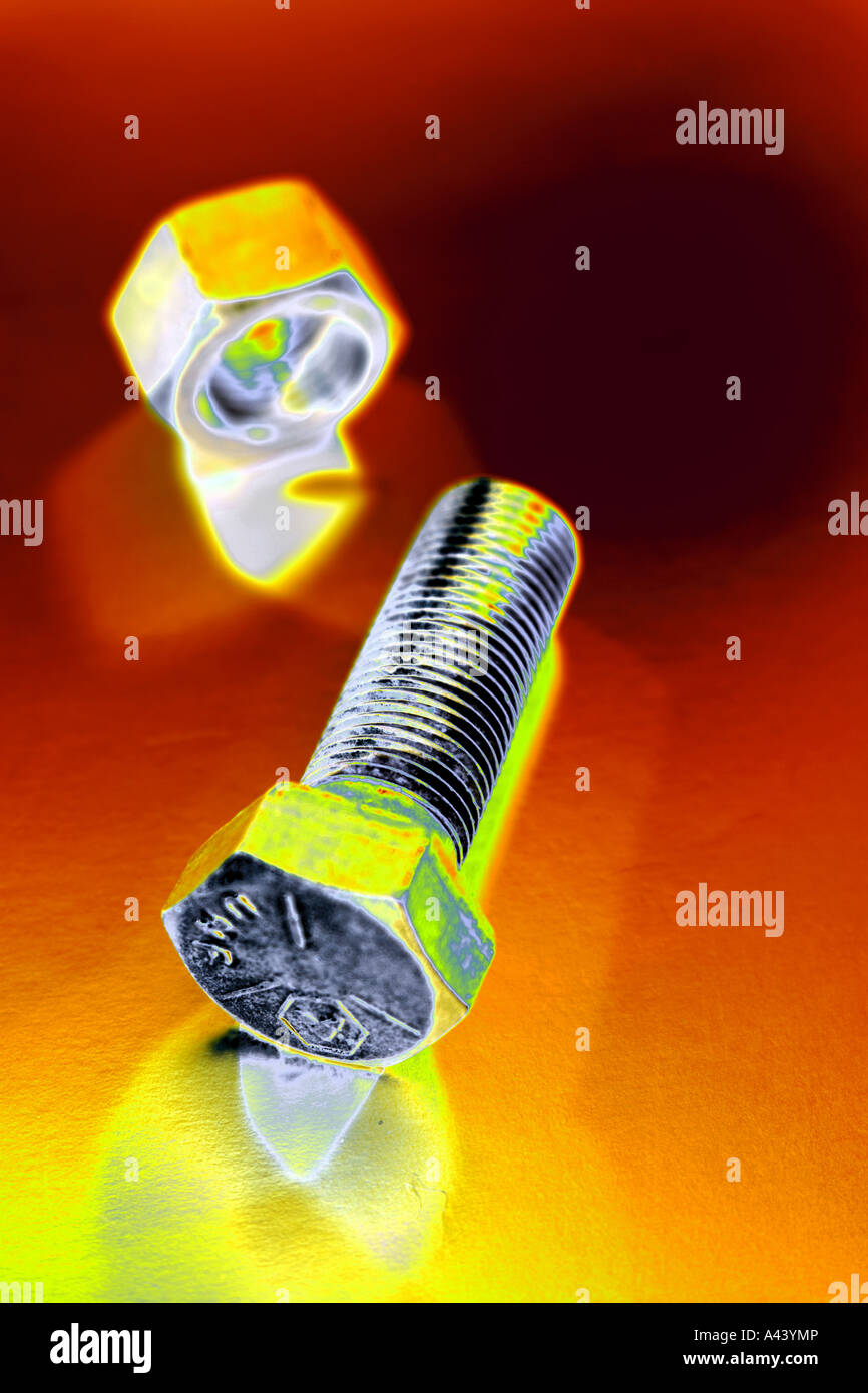 Nut and bolt Stock Photo - Alamy