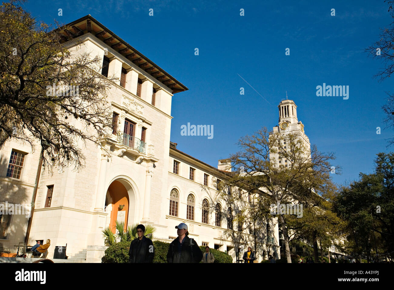 TEXAS Austin Main Building and Tower on the University of Texas campus ...