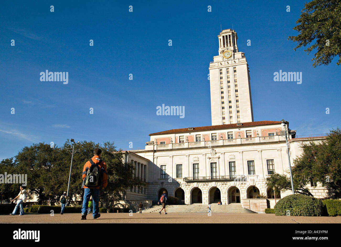 TEXAS Austin Main Building and Tower on the University of Texas campus ...