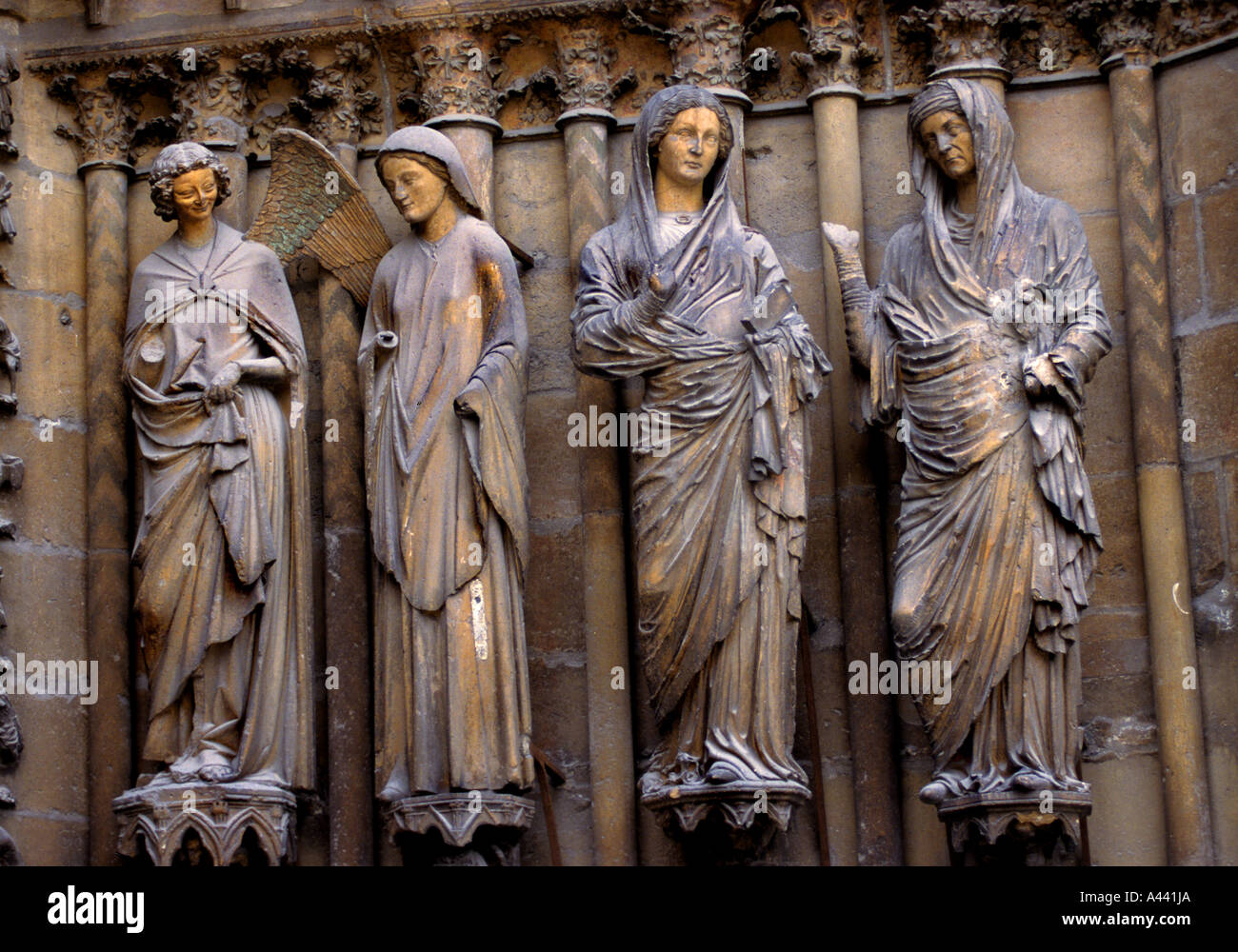 Rheims Cathedral France French Church Christ town Stock Photo - Alamy