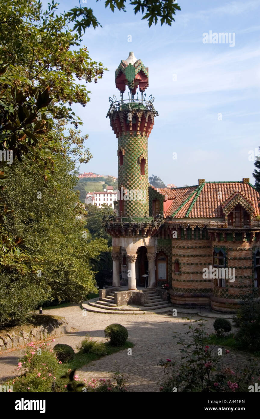 Spainish villa EL CAPRICHO designed by architect Antoni Gaudi Comillas ...