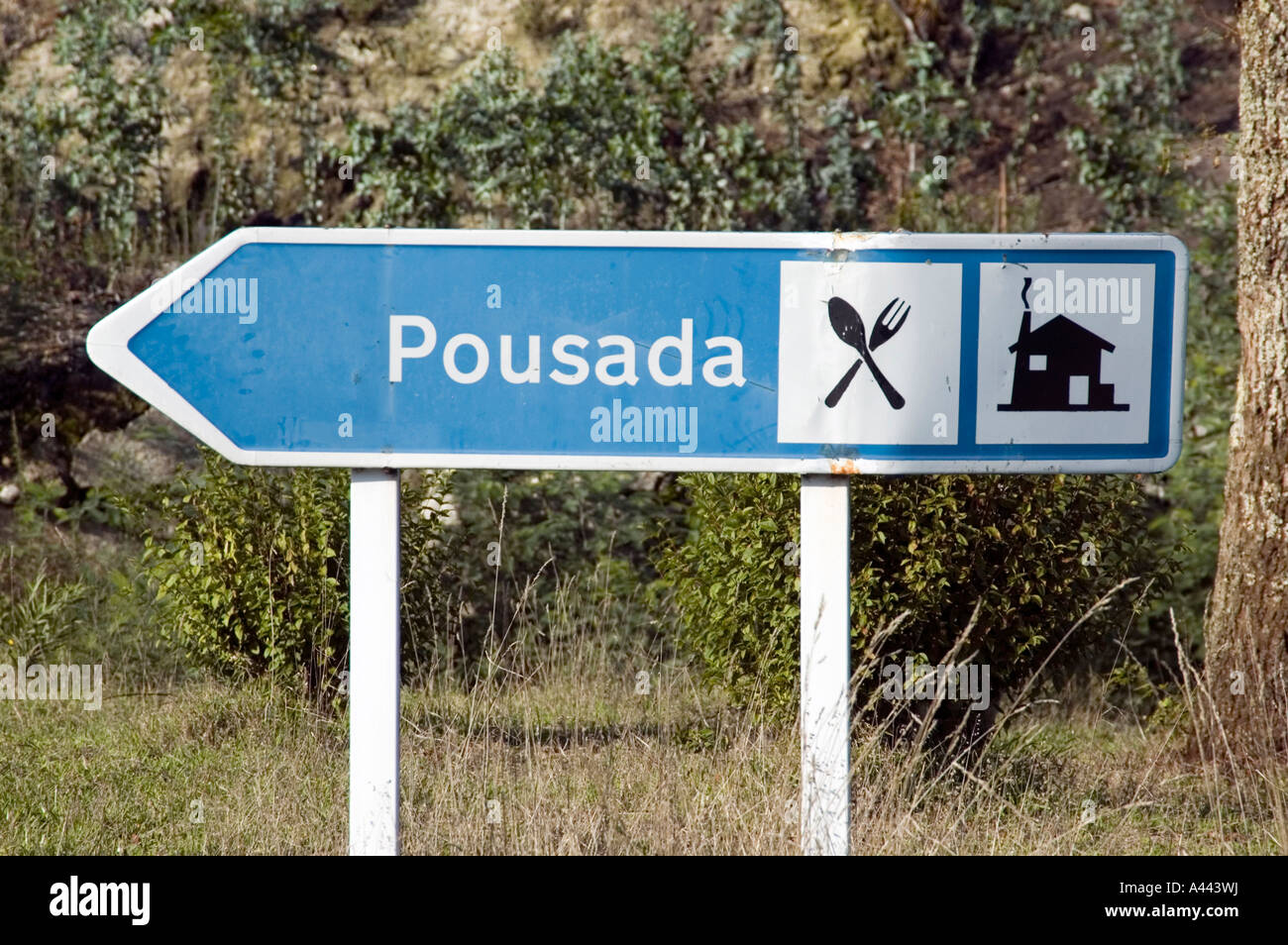 Road sign in portugal hi-res stock photography and images - Alamy