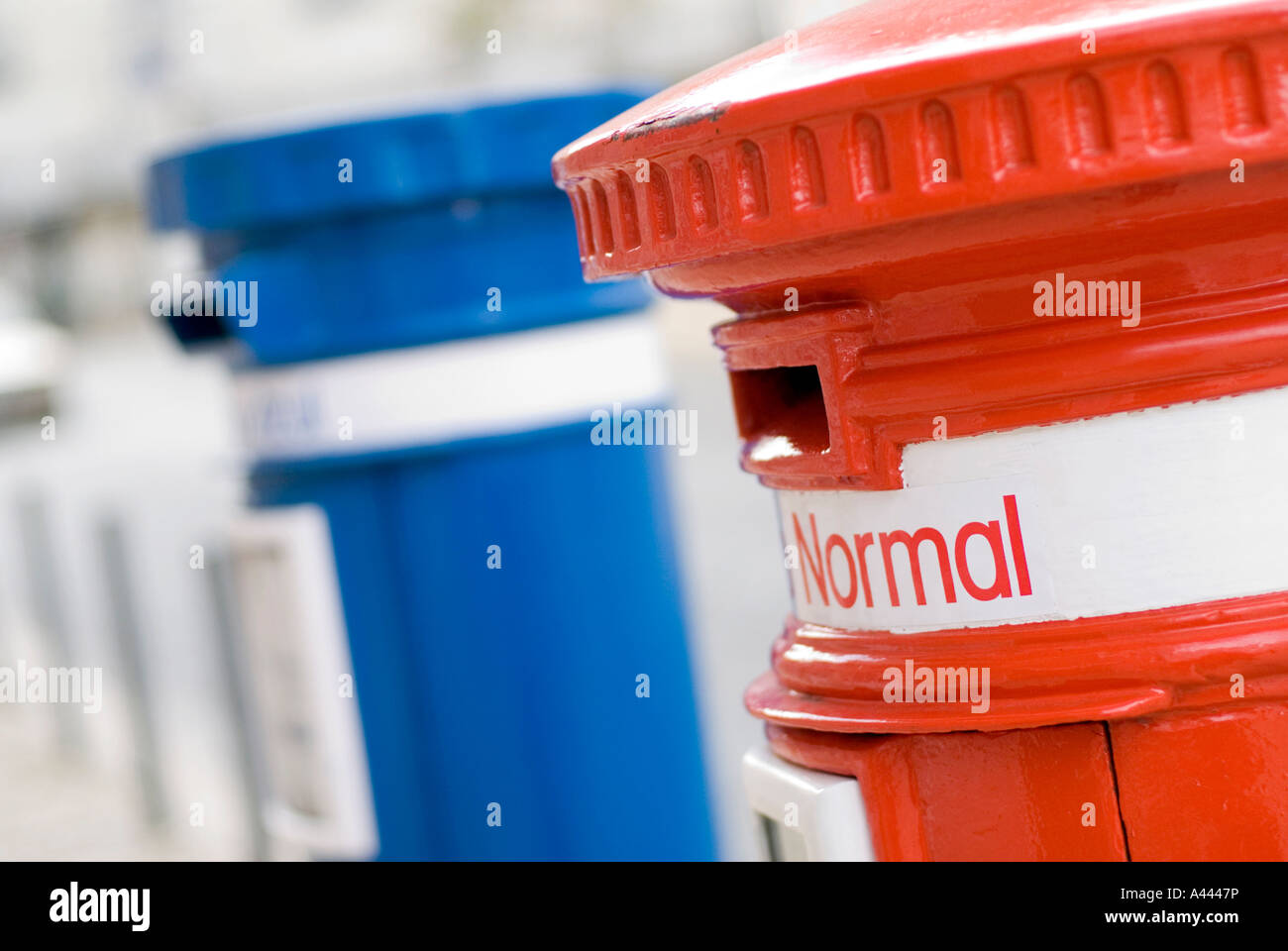 British style letter boxes in Lisbon Portugal Stock Photo - Alamy