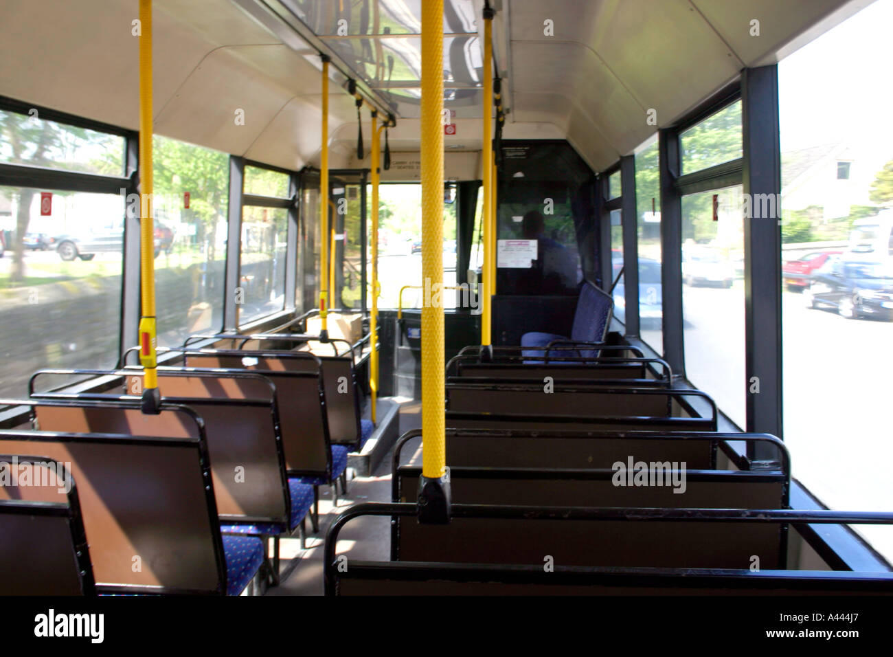 Empty Bus on Rural Bus Service Stock Photo - Alamy