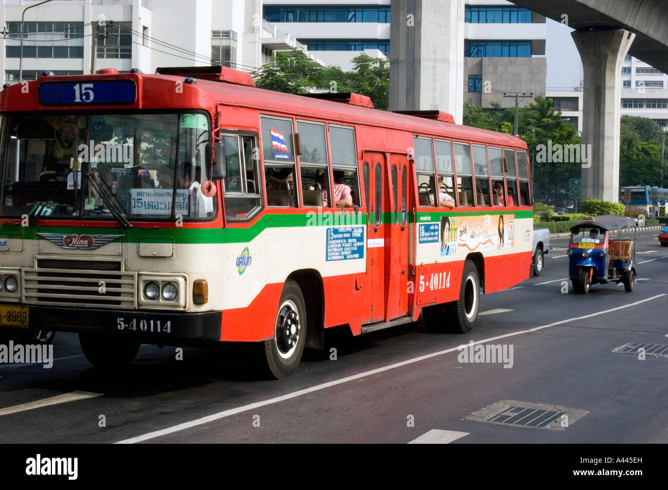 Bangkok transport, large and small Stock Photo - Alamy