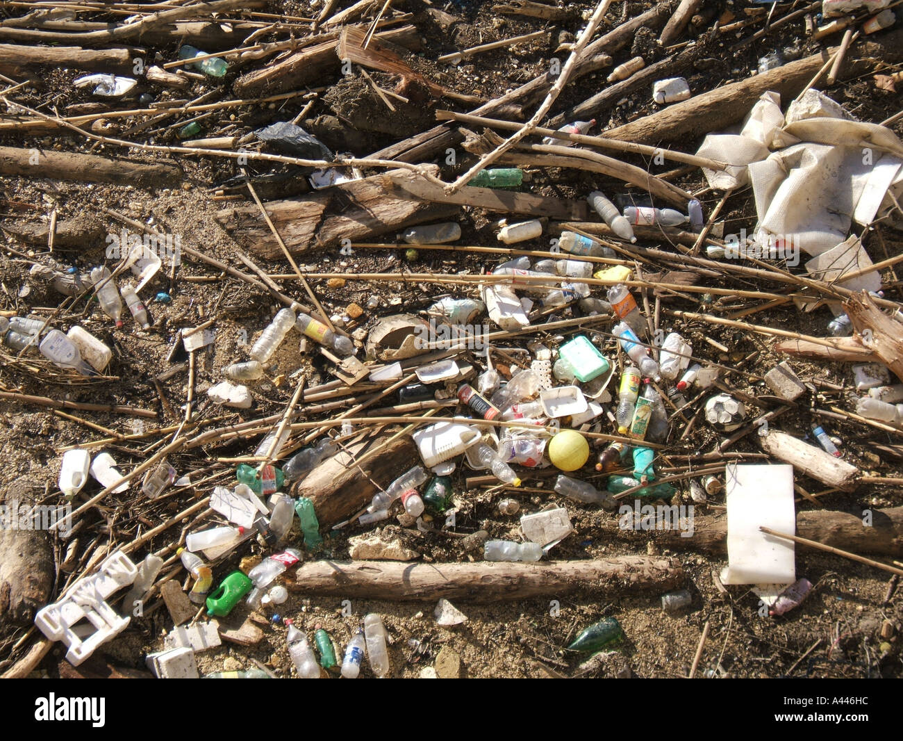pollution in river Stock Photo - Alamy
