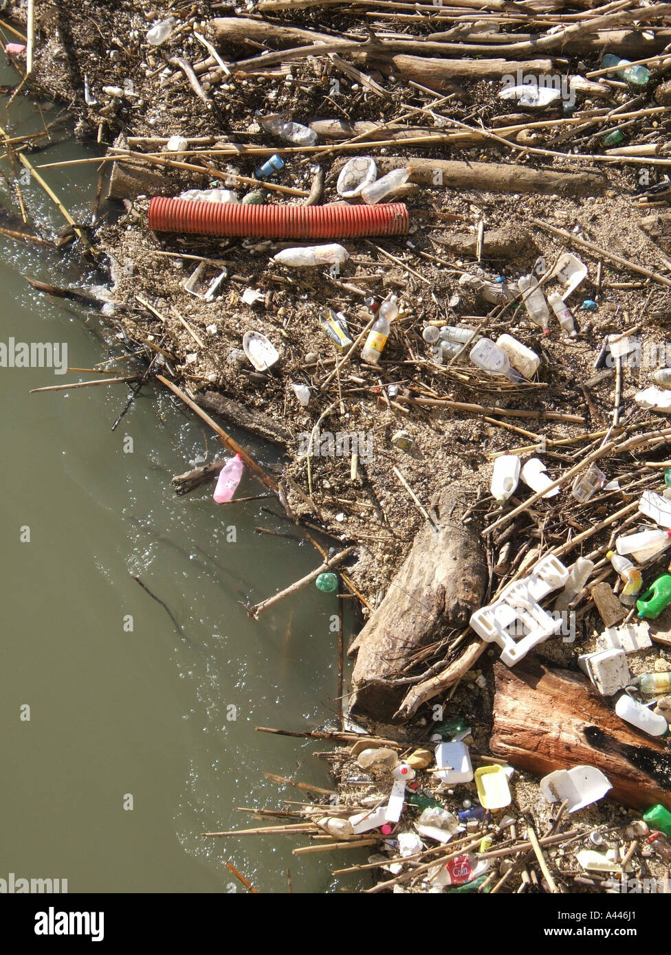 pollution in river Stock Photo - Alamy
