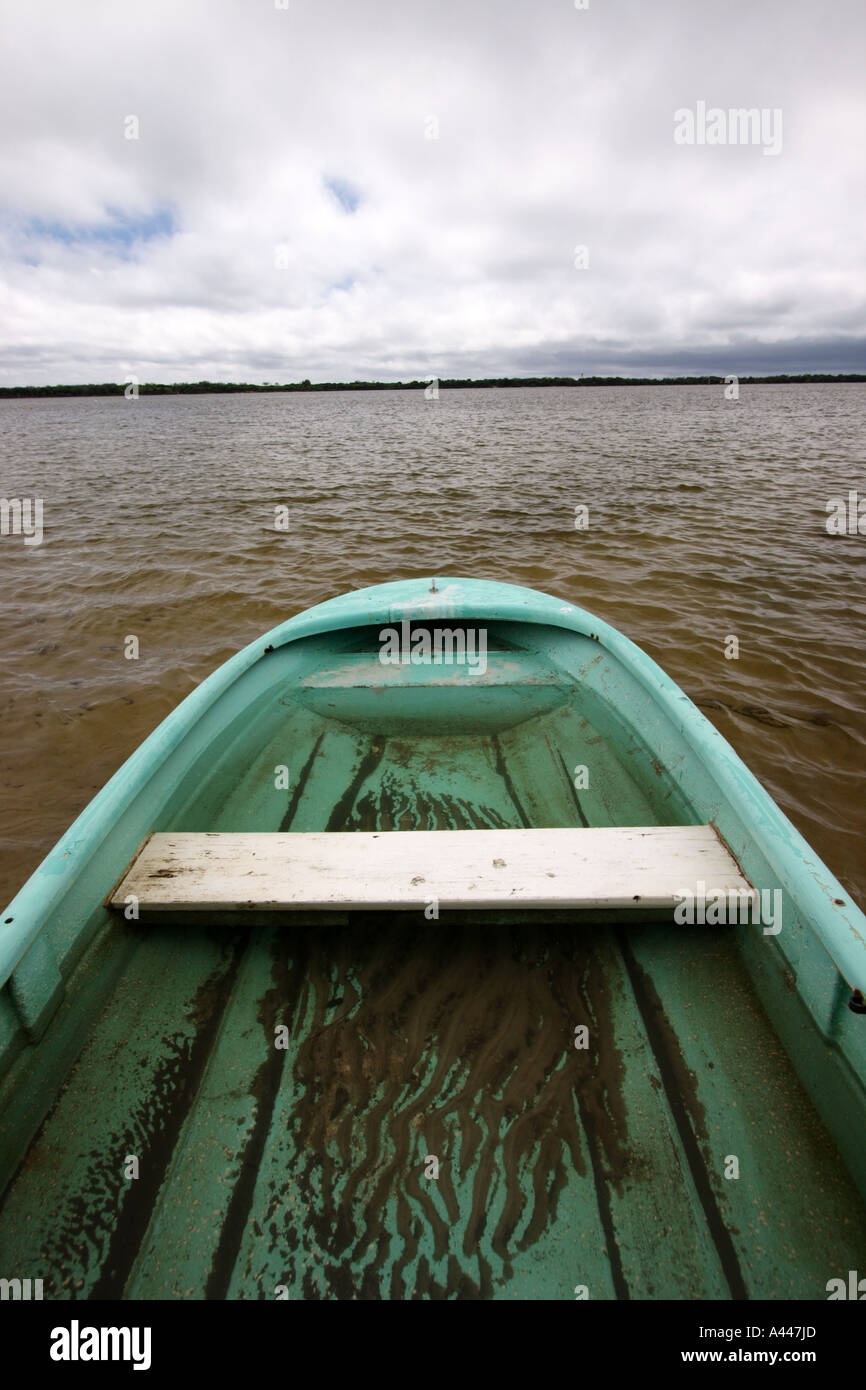 Blue beached skiff hi-res stock photography and images - Alamy